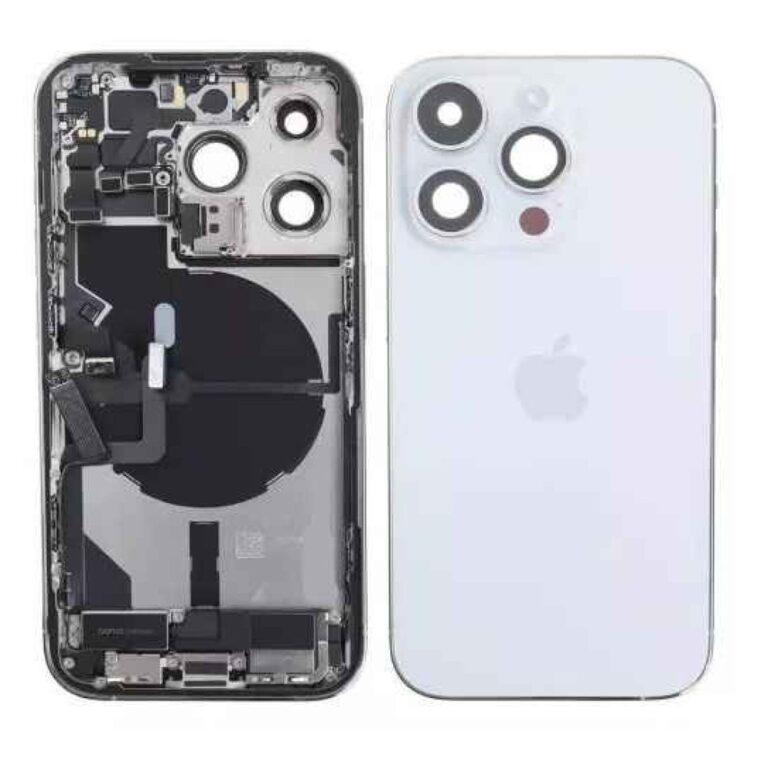 Full Body Housing for Apple iPhone 14 Pro Max - White - Santa Electro