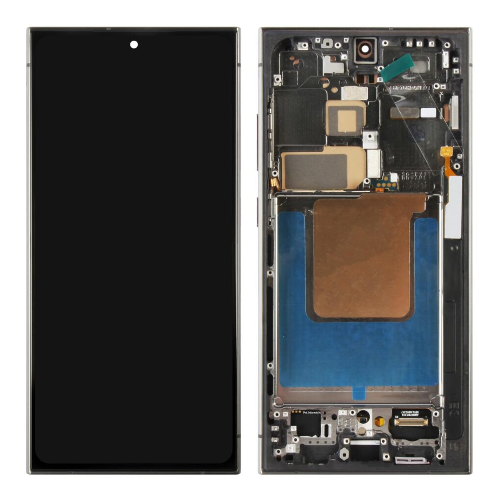 LCD with Touch Screen for Samsung Galaxy S24 Ultra 5G - Black (display glass combo folder) OLED ...