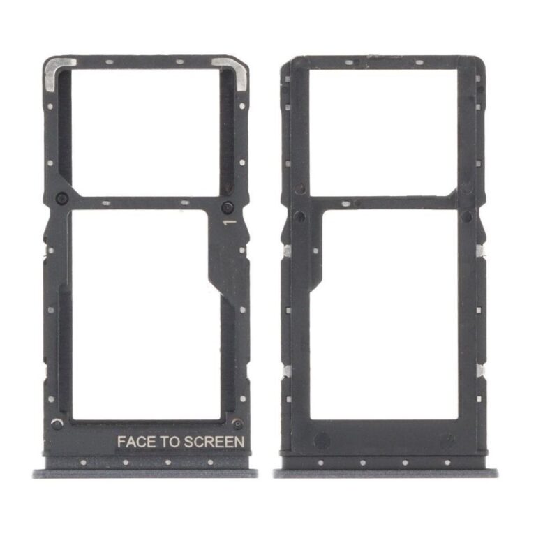 SIM Card Holder Tray for Xiaomi Redmi Note 10T 5G - Black - Santa Electro